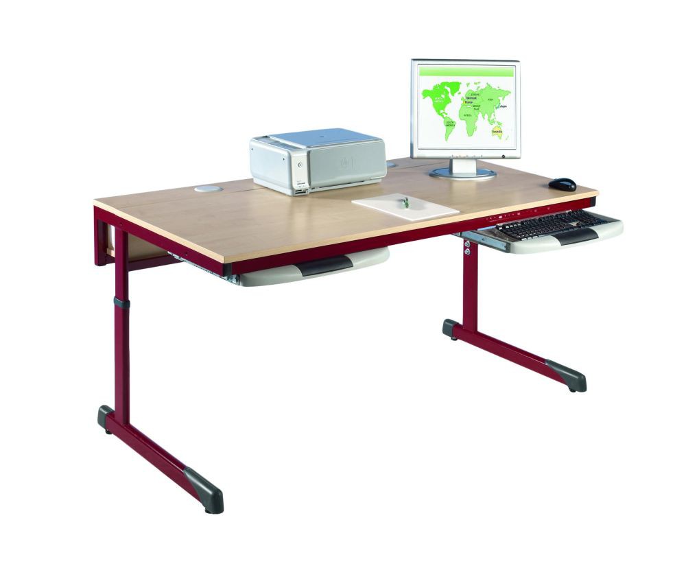 Computertisch CN IV, C-Fuß-Objekttisch